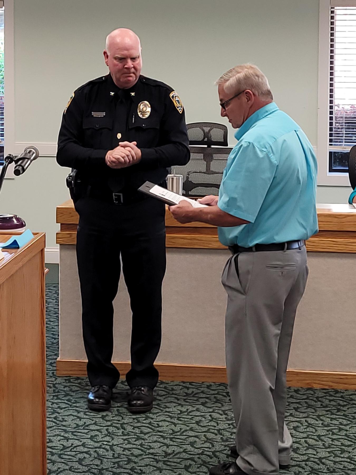 CITY OF BOILING SPRING LAKE: Retiring Police Chief Honored - Old North News